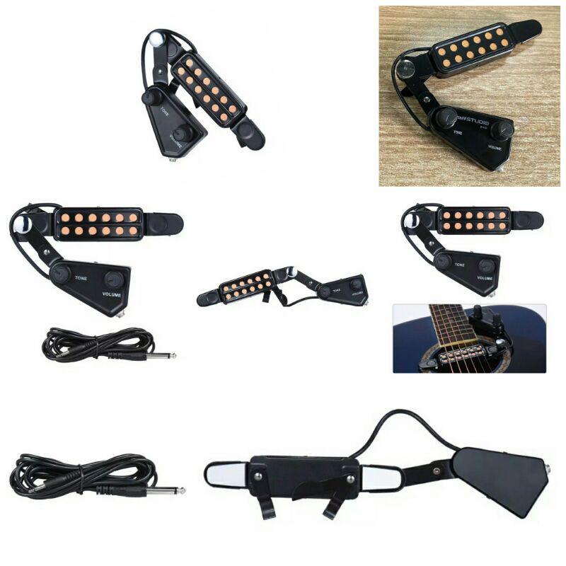 Jual pickup spul microphone gitar / guitar akustik to elektrik 12 hole ...
