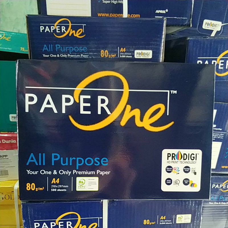 Jual KERTAS A4 80 GRAM PAPER ONE | Shopee Indonesia