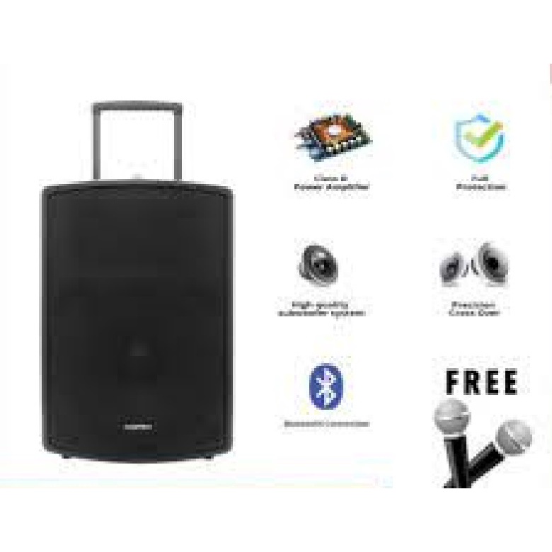 Jual Polytron Professional Active Speaker PASPRO12F2 + 2 Mic Bluetooth ...