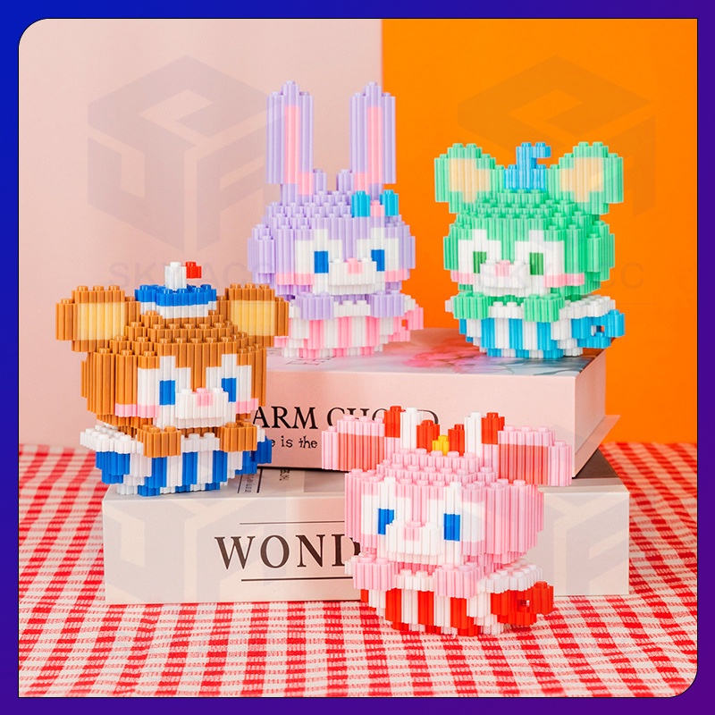 Jual Nano Block Duffy The Disney Bear and Friend | Bricks education ...