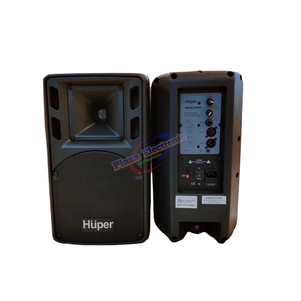 Jual SPEAKER AKTIF HUPER 8 INCH 08 HA 150 / 08-HA-150 HARGA 1 SET ...