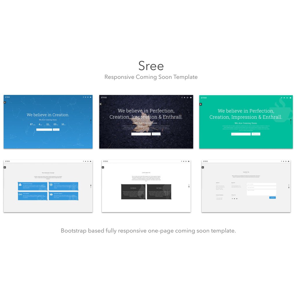 Jual Landing Page - Sree Responsive Coming Soon Template | Shopee Indonesia