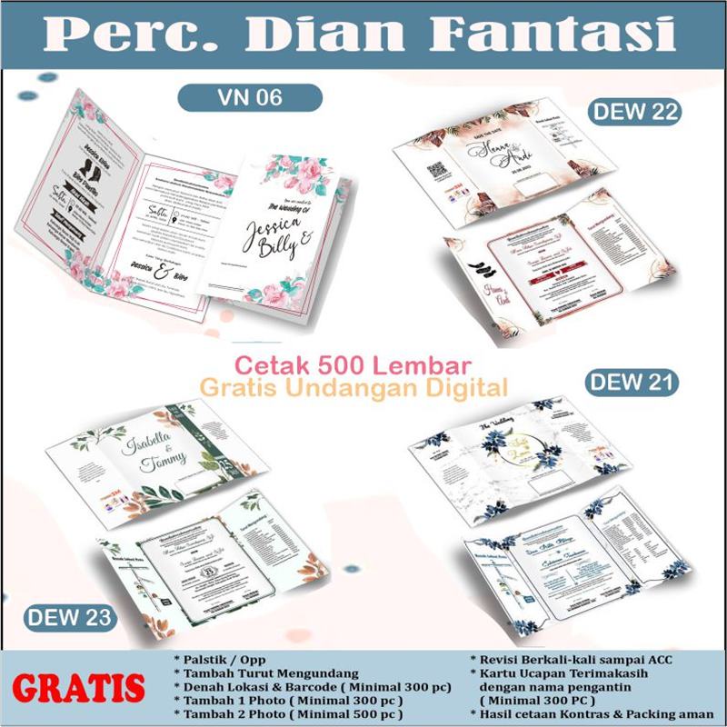 Jual Undangan Pernikahan Unik Bisa Pakai Photo undangan murah ...
