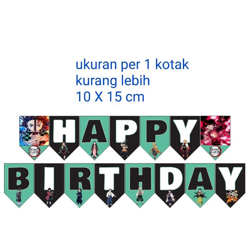 Jual banner flag bunting flag garland flag ulang tahun happy birthday ...