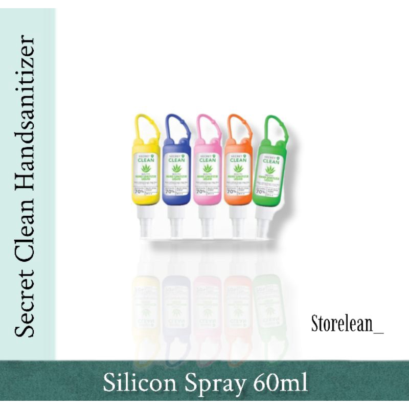 Jual Secret Clean handsanitizer Spray Silicon 60ml | Shopee Indonesia
