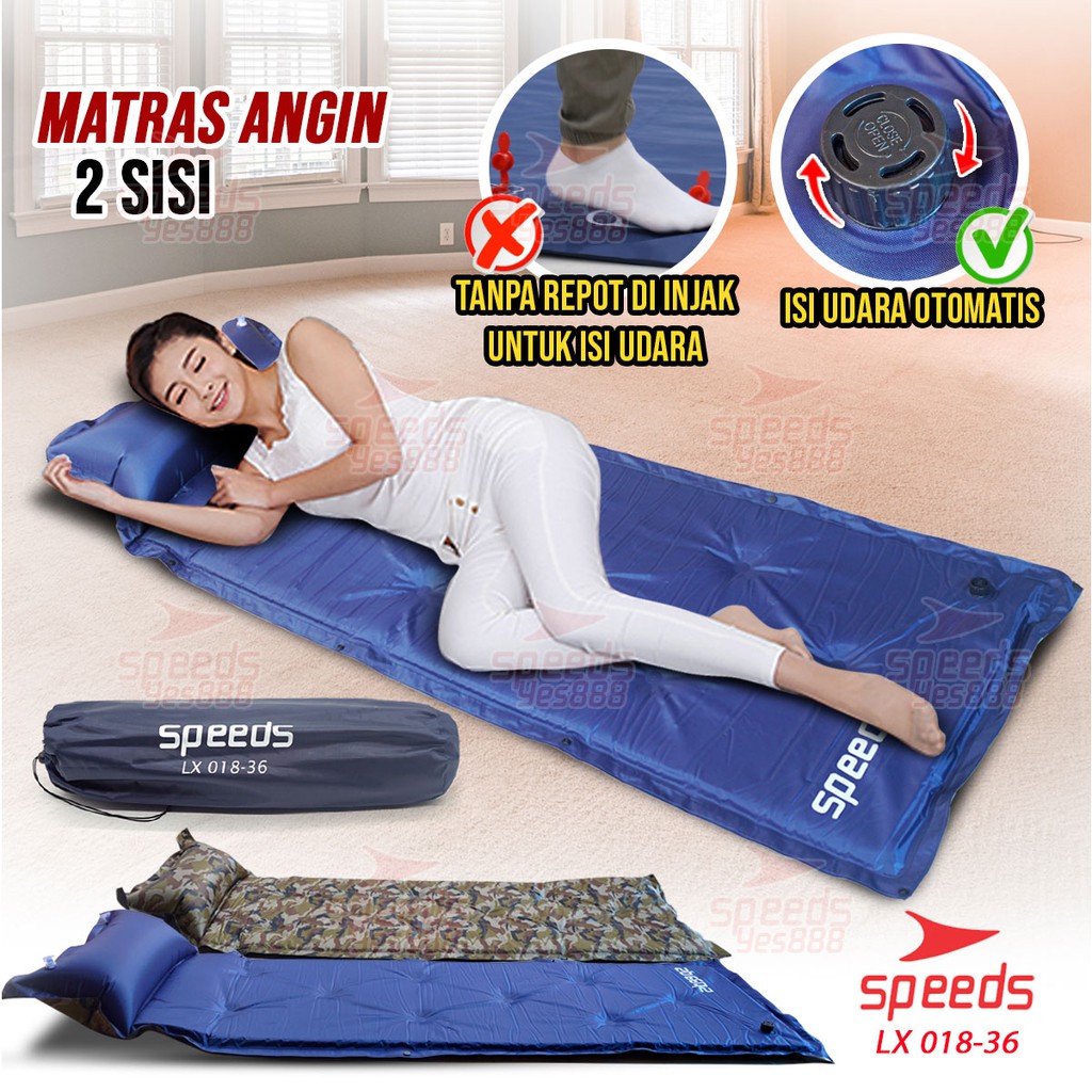 Jual SPEEDS Matras Angin Kasur Tiup Sleeping Pad Tenda Camping Outdoor ...