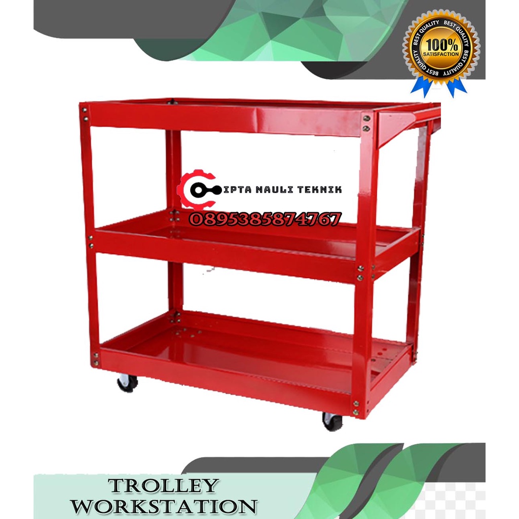 Jual Mechanic Storage Trolley With Shelves Tool - Troli Mekanik ...