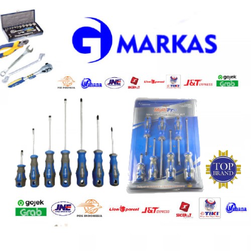 Jual Obeng TPR Set 7 Pcs Multipro / OBENG TPR SET / OBENG SET MULTIPRO ...