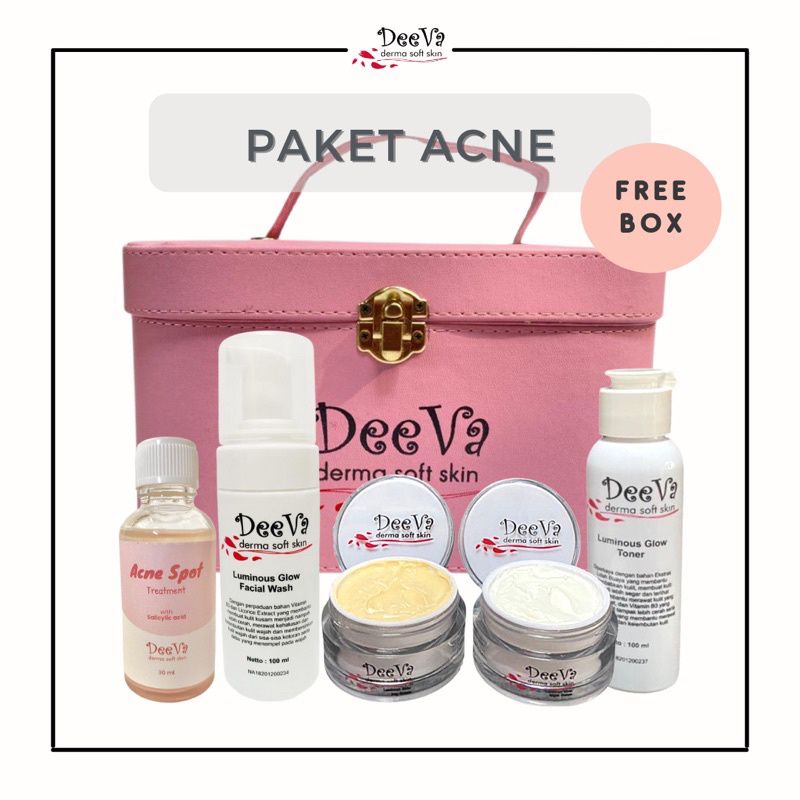 Jual PAKET ANTI ACNE by DEEVA DERMA SOFT SKIN (ACNE TREATMENT) | Shopee ...