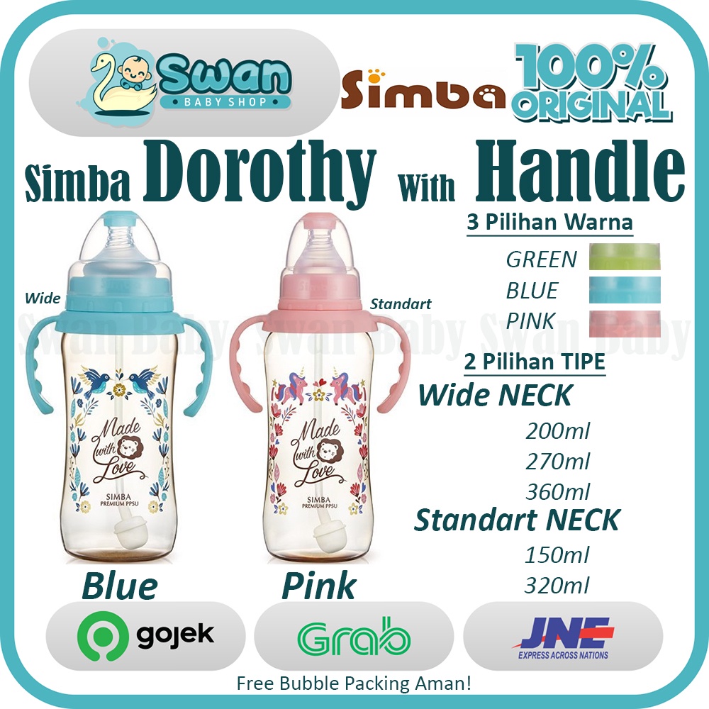Jual Simba Dorothy Handle Wide and Standart Neck - Botol Susu | Shopee ...