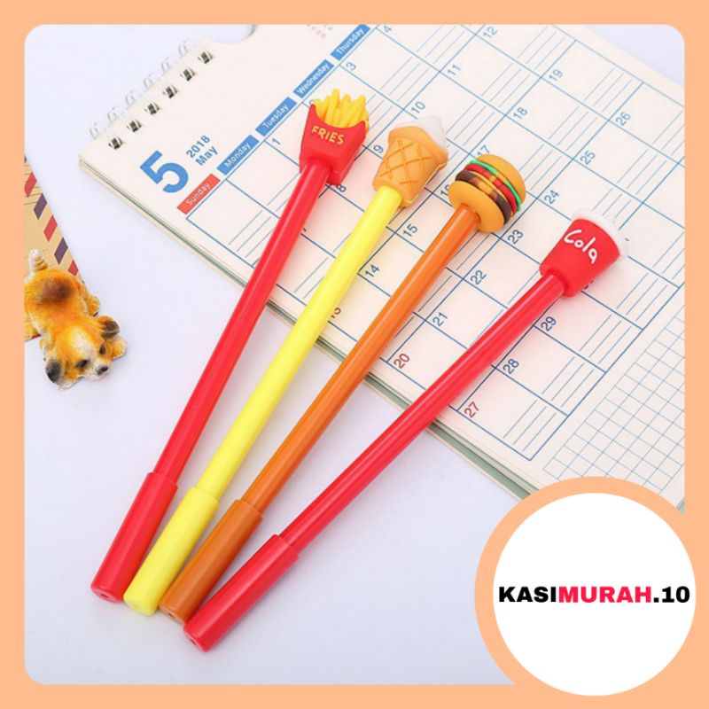 Jual Kasimurah.10 | Pulpen Fast Food / Pena Burger / Pulpen French ...