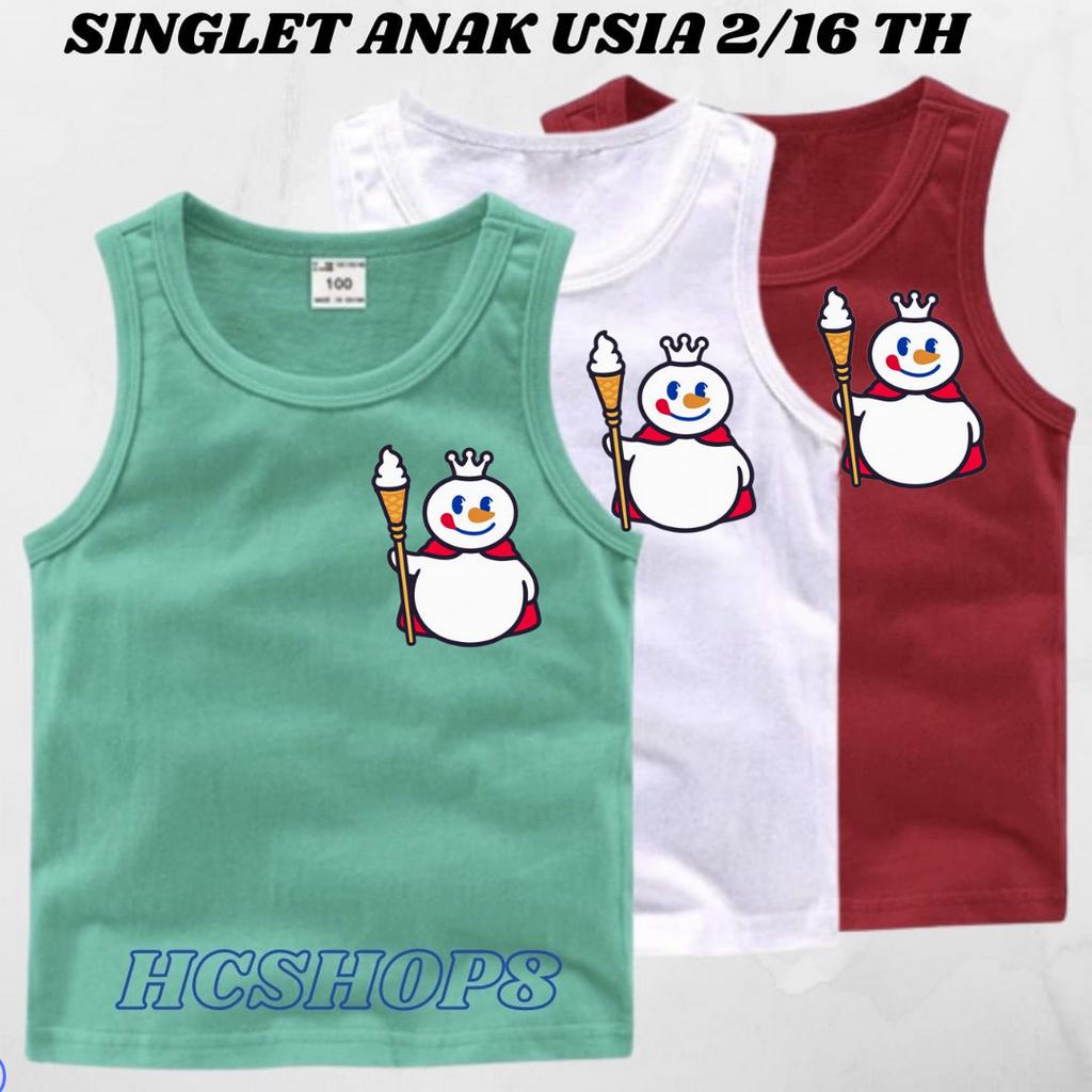 Jual HCSHOP8 Singlet Anak Laki Laki Perempuan Usia 2-16 Tahun Mixue ...