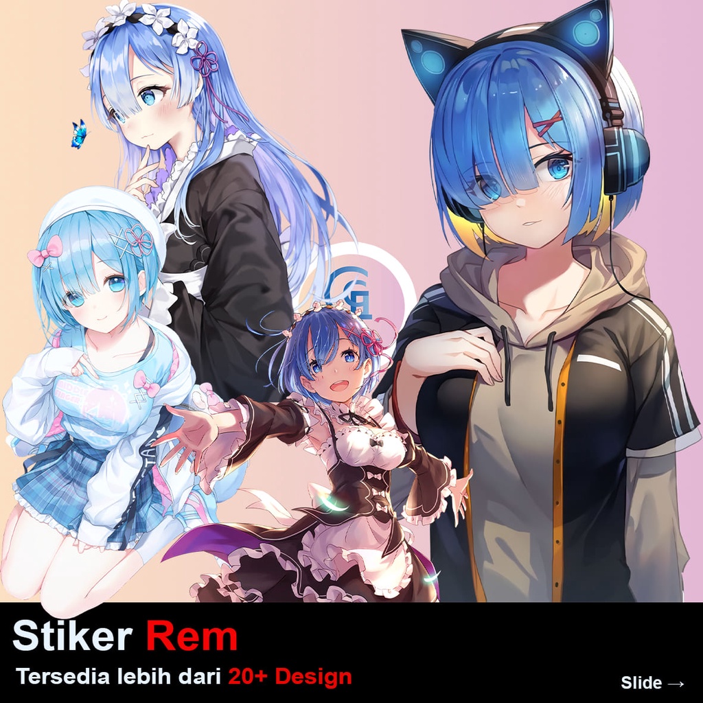 Jual Sticker Anime Rem Re Zero Tumblr Laptop Hp Premium | Shopee Indonesia