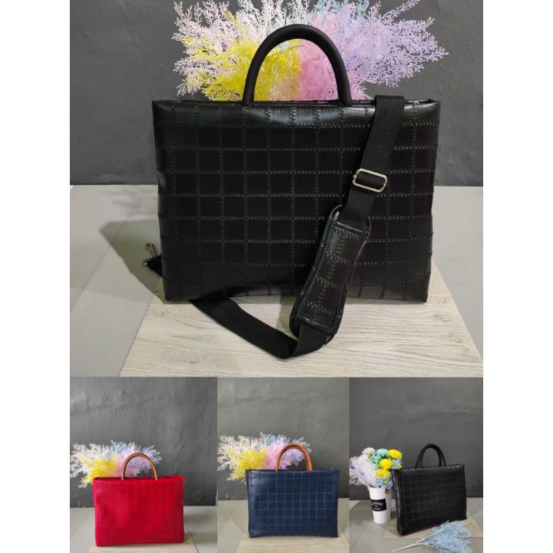 Jual Tas Laptop Selempang Wanita 13 14 15 Inch Waterproof Kulit