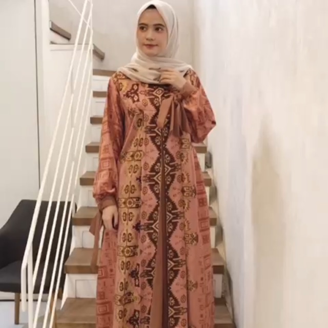 Jual Silka Dress Busui Batik Etnik Original By Al-ByTav | Shopee Indonesia