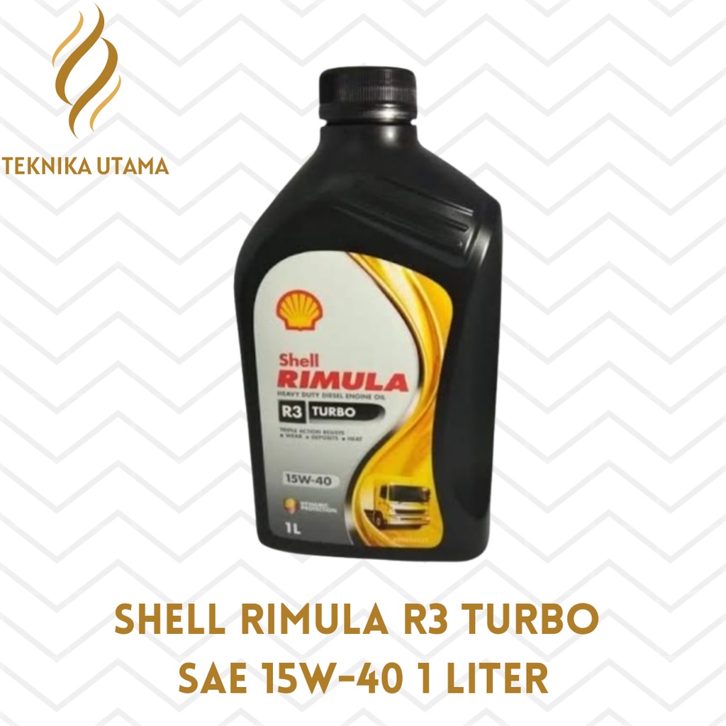 Jual OLI MESIN SHELL RIMULA R3 TURBO SAE 15W-40 1 liter | Shopee Indonesia