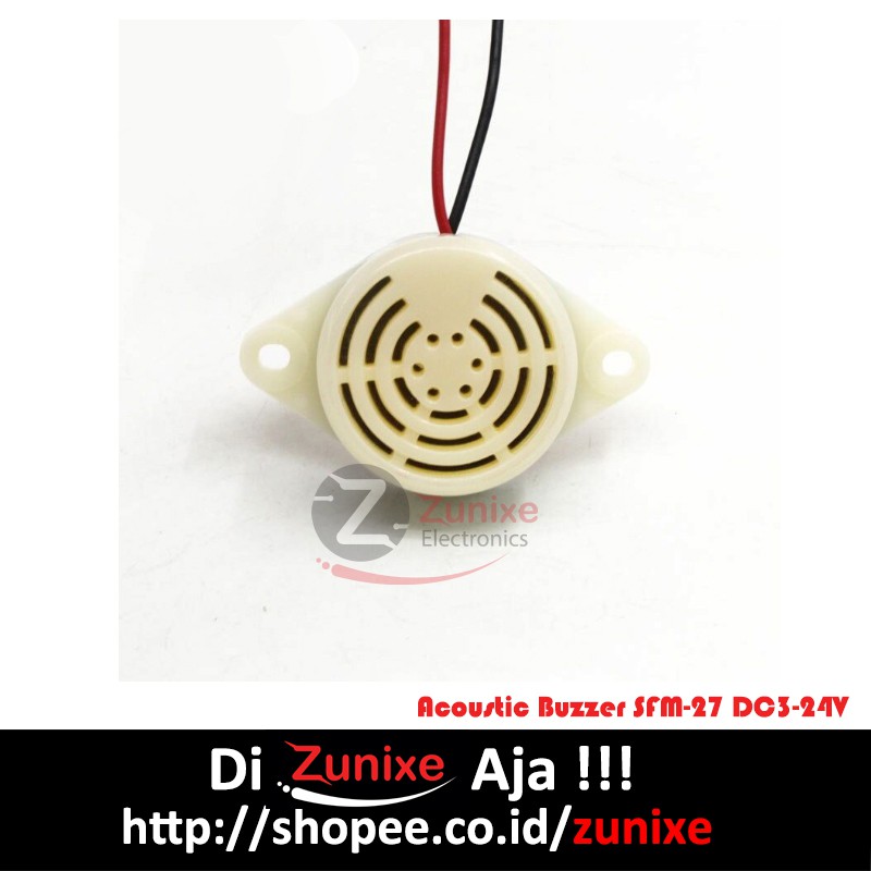 Jual SFM-27 BUZZER SPEAKER ACTIVE PIEZO CONTINOUS 3V-24V 3-24V | Shopee Indonesia