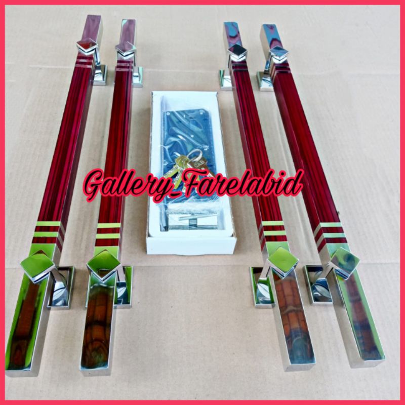 Jual 4 BATANG HANDLE FULL SET KUNCI Handle Pintu Rumah Stainless Steel ...