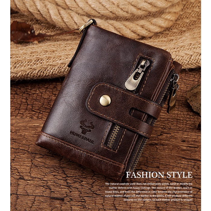 Jual Dompet Pria HumerPaul RFID Genuine Leather Luxury Design | Shopee ...