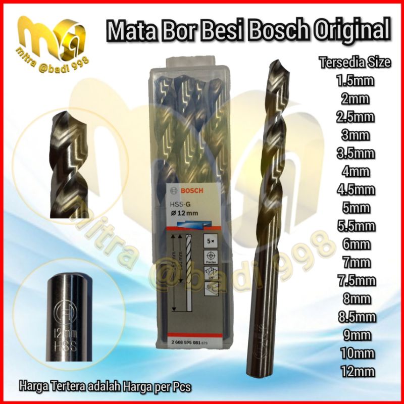 Jual BOSCH mata bor besi 10mm HSS-G | Shopee Indonesia