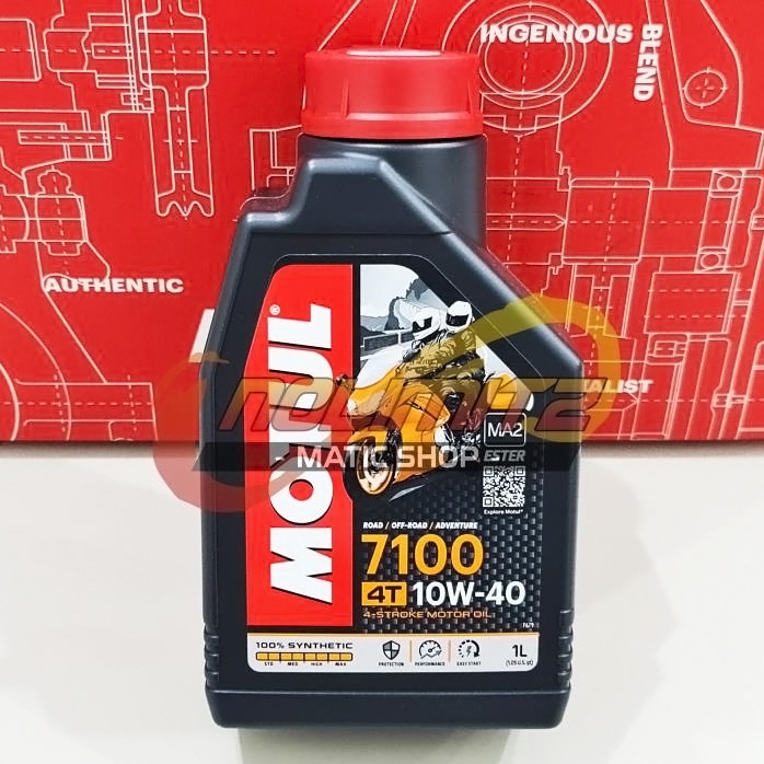 Jual Oli Motor Motul 7100 10W-40 1L Full Synthetic Ester NMAX XMAX Aerox 155 Lexi | Shopee Indonesia