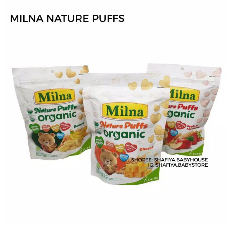Jual Milna Nature Puffs Organic Snack Milna Puff Milna Puffs | Shopee Indonesia