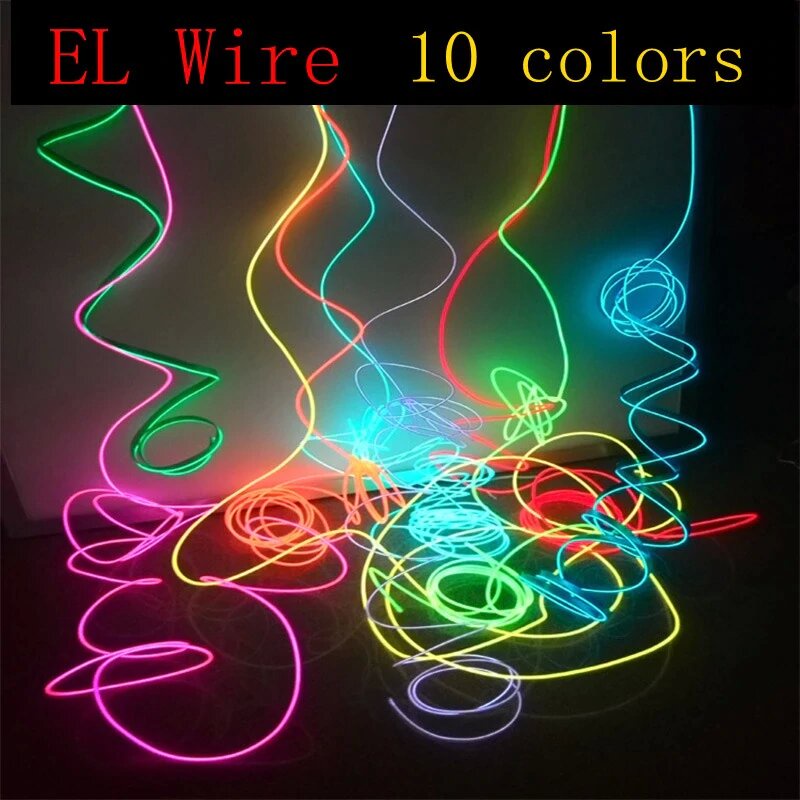 Jual Lampu EL Wire Flexible CCFL Neon LED Strip Electroluminescent ...