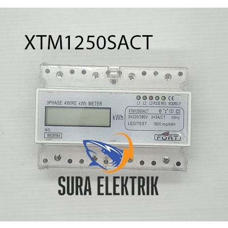 Jual KWH Meter (LCD) By CT Fort XTM1250SACT FORT 3 Phase | Shopee Indonesia