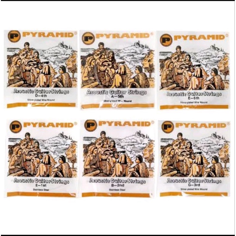 Jual Pyramid senar gitar Tali gitar 1 set | Shopee Indonesia