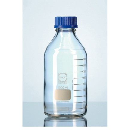 Jual Laboratory Bottle Clear 1000ml DURAN / Botol Sampel 1000ml DURAN ...