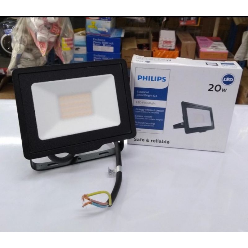 Jual lampu sorot led 10w 20w 30w 50w philips tembak led outdoor reklame jalan taman garden 10 20 ...