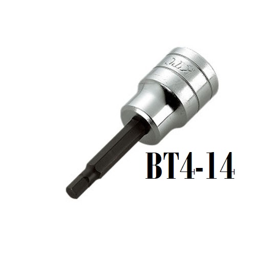 Jual KUNCI SHOCK L STANDARD / HEX BIT SOCKET STANDARD SQ 1/2 KTC CODE- BT4 | Shopee Indonesia