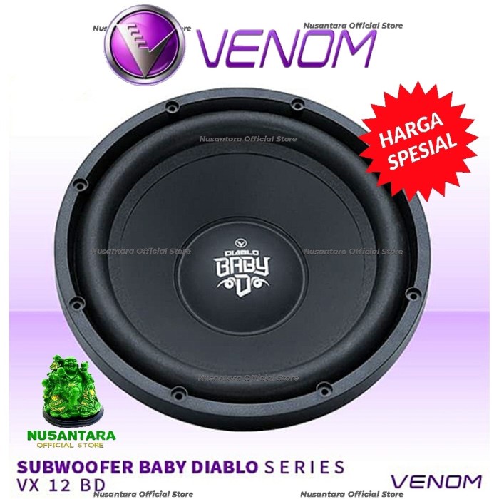 Jual VENOM BABY DIABLO SUBWOOFER VX 12 BD SINGLE VOICE COIL 12 inch ...