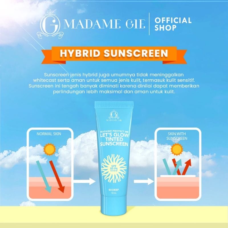 Jual MADAME GIE SUNSCREEN PROTECT ME LET'S GLOW TINTED SPF 50 PA++ ...