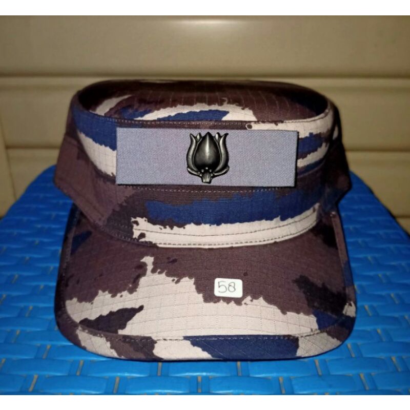 Jual TOpi Pet Komando Layar KRI bhan Woll + Pangkat Model Logam (MAYOR ...