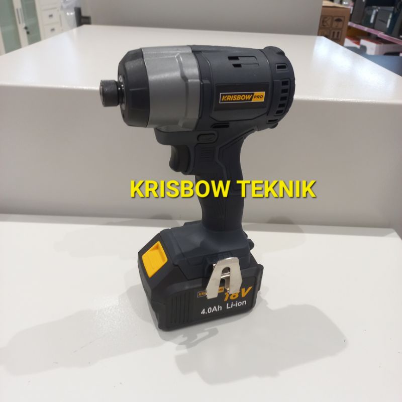 Jual obeng Cordless Impact Screwdriver Krisbow Pro IPCISB18 | Shopee ...