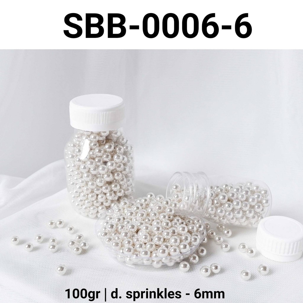 Jual SBB-0006-6 Sprinkles sprinkle sprinkel 100gr 100 gram mutiara ...