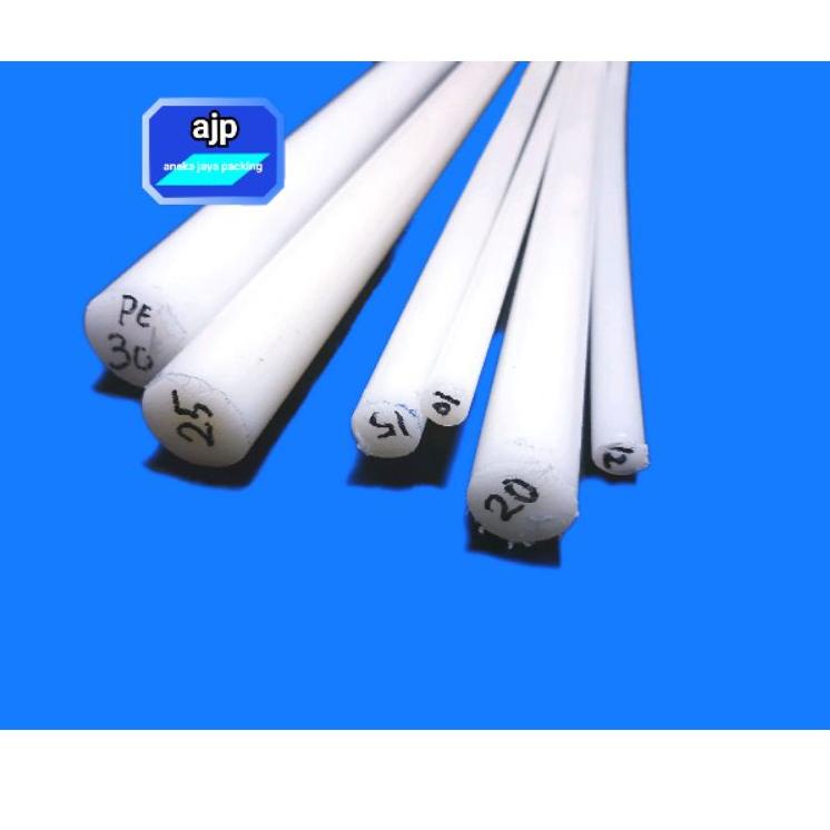 Jual nylon rod 10mm x 1meter as pe putih hdpe batangan PZ9 HL Murah Banget | Shopee Indonesia