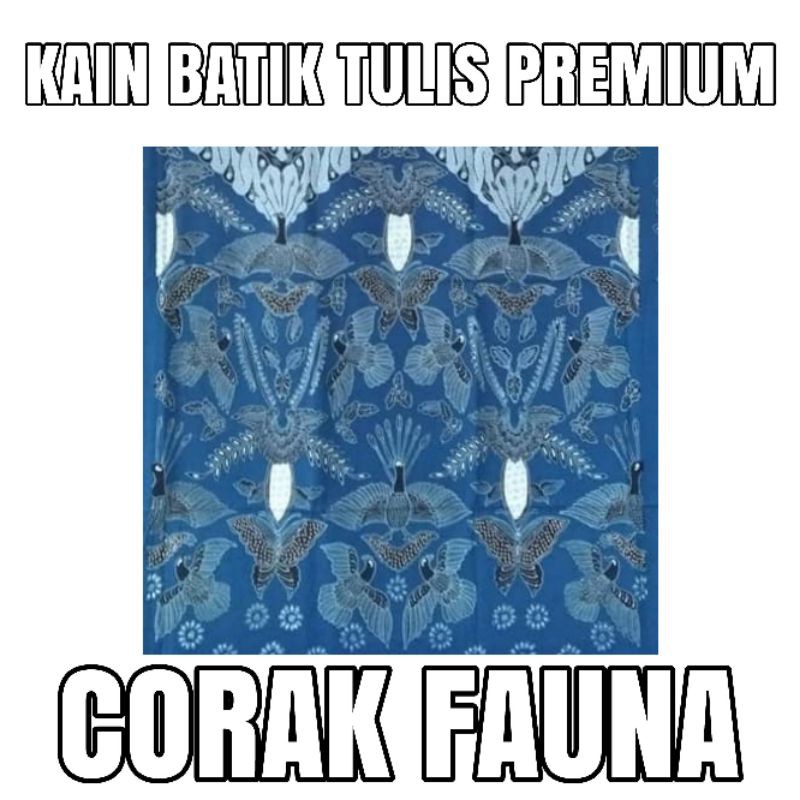 Jual Kain Batik Tulis Premium untuk Kemeja Corak Fauna (Kualitas ...