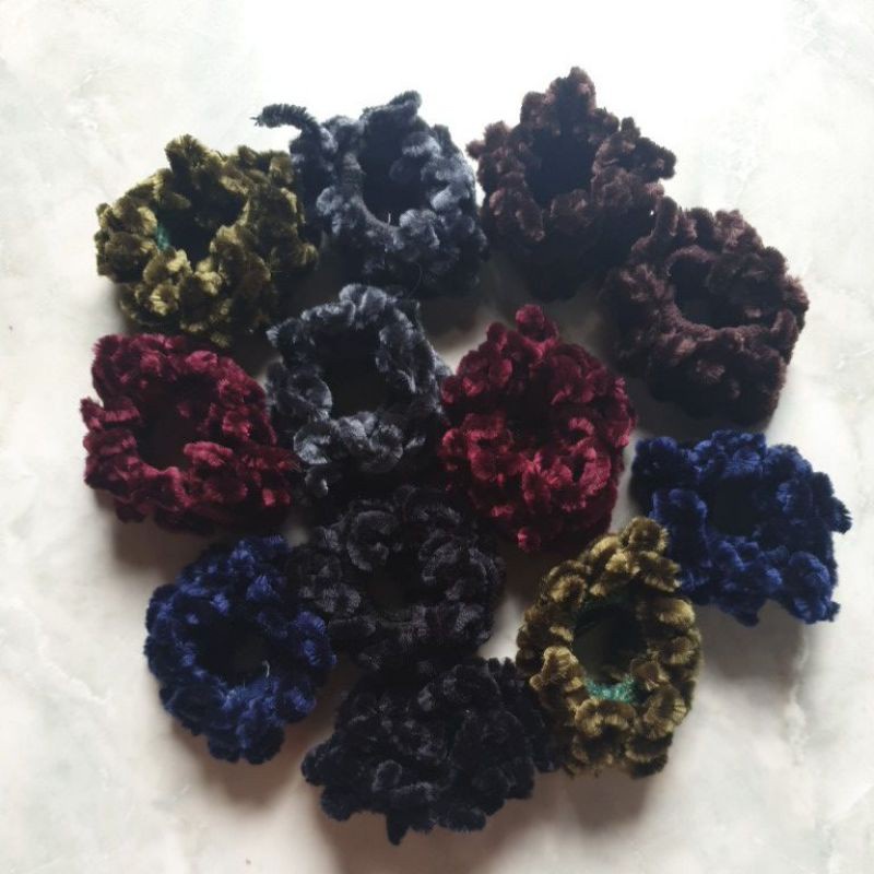 Jual Ikat Rambut Ubur Ubur Kunciran Cendol Jumbo Hijab Cepol Aksesoris ...