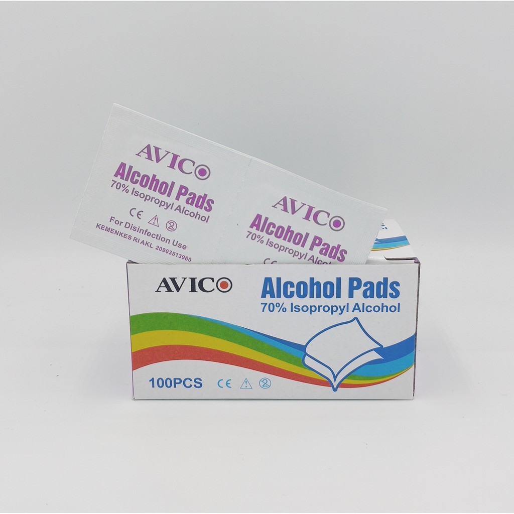 Jual Avico Alcohol Swab / Avico Alcohol Pad / Tissue Alkohol Avico ...