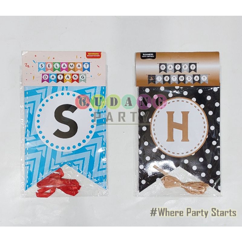 Jual Banner HB Jumbo/Banner Ultah/Bunting Flag/Banner Happy Birthday ...