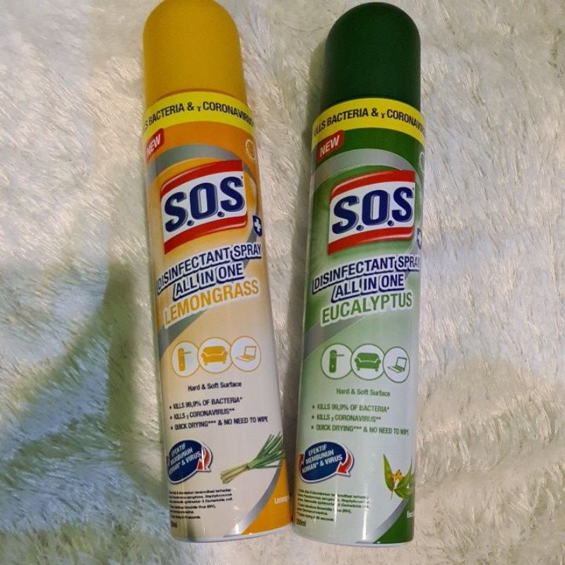 Jual SOS Disinfectant Spray All in One 250ml | Shopee Indonesia