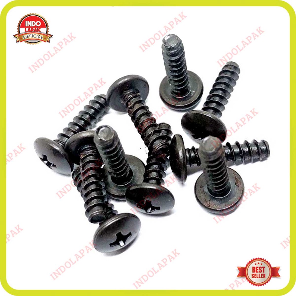 Jual GROSIR 1 PAK Baut HITAM SEKRUP skrup Body BEAT M4X12 Only | Shopee ...