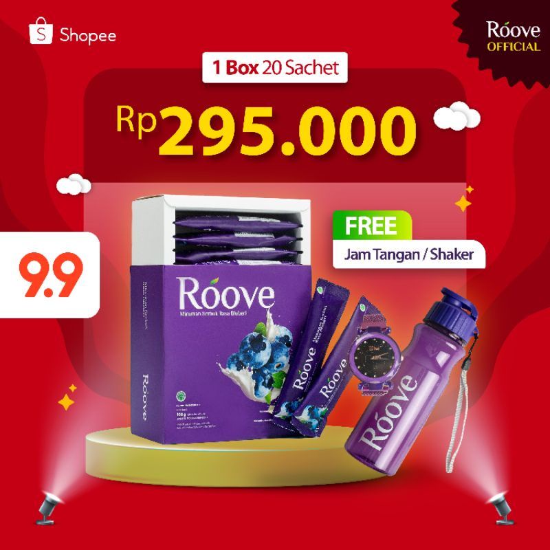 Jual Roove Blueberry Collagen Drink 1box isi 20 saset | Shopee Indonesia