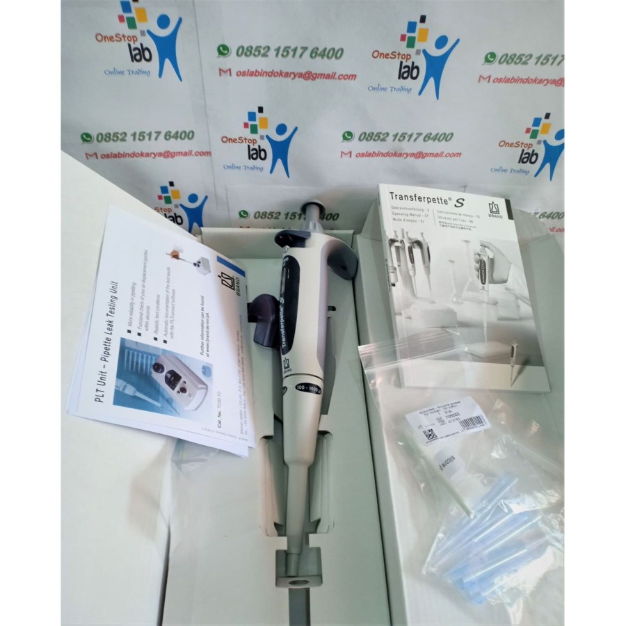 Jual Micropipette adjustable volume Single-channel, BRAND Transferpette ...
