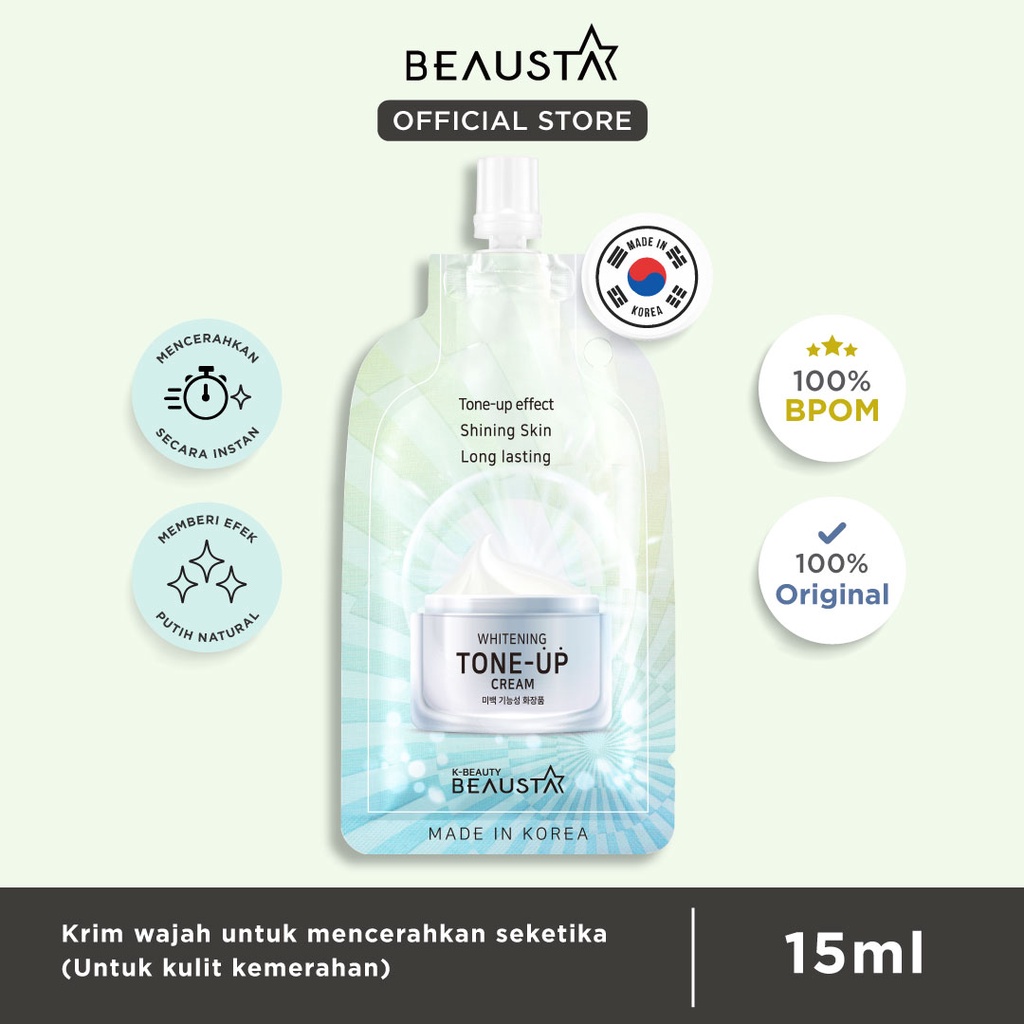 Jual BEAUSTA Whitening Tone-up Cream (15ml) | Shopee Indonesia