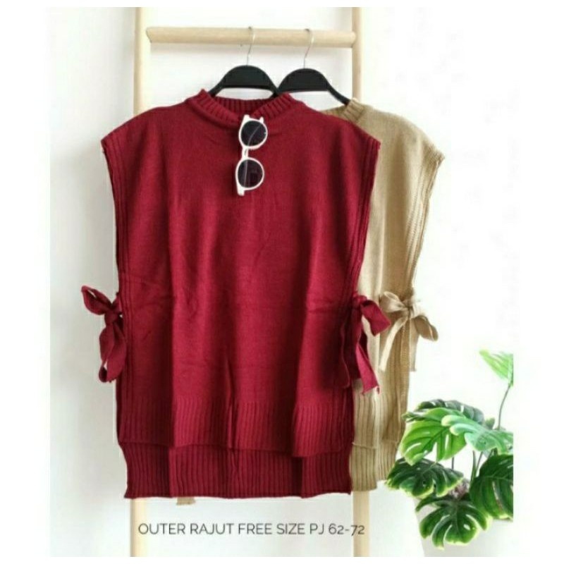 Jual Vest Rompi Rajut Tali / Ilo Vest Knit / Rompi Andin Sweater Rajut ...