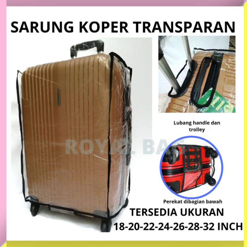 Jual Sarung Koper / Cover /Pelindung Koper Transparan / Bening Ukuran ...