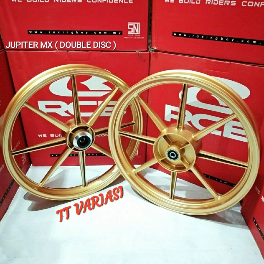 Jual Velg Set RCB Jupiter Mx DOUBLE DISC - SP 811 Gold | Shopee Indonesia